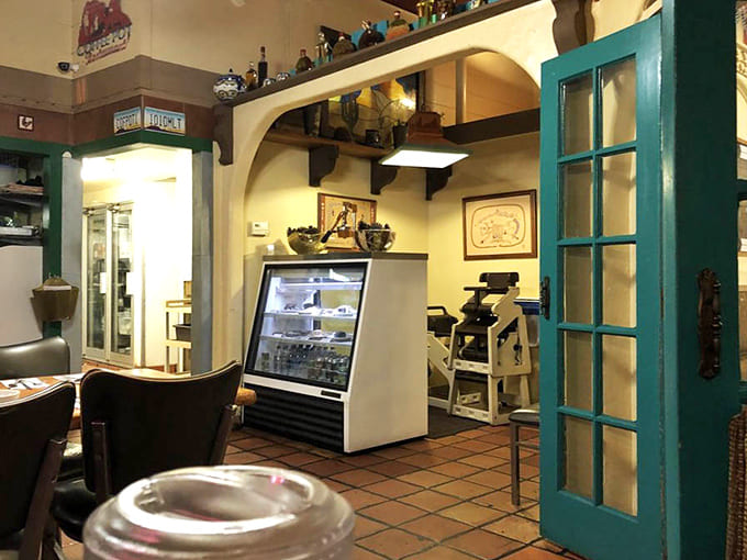 The dessert case beckons with sweet temptations, because apparently they want you to leave even happier than you arrived.