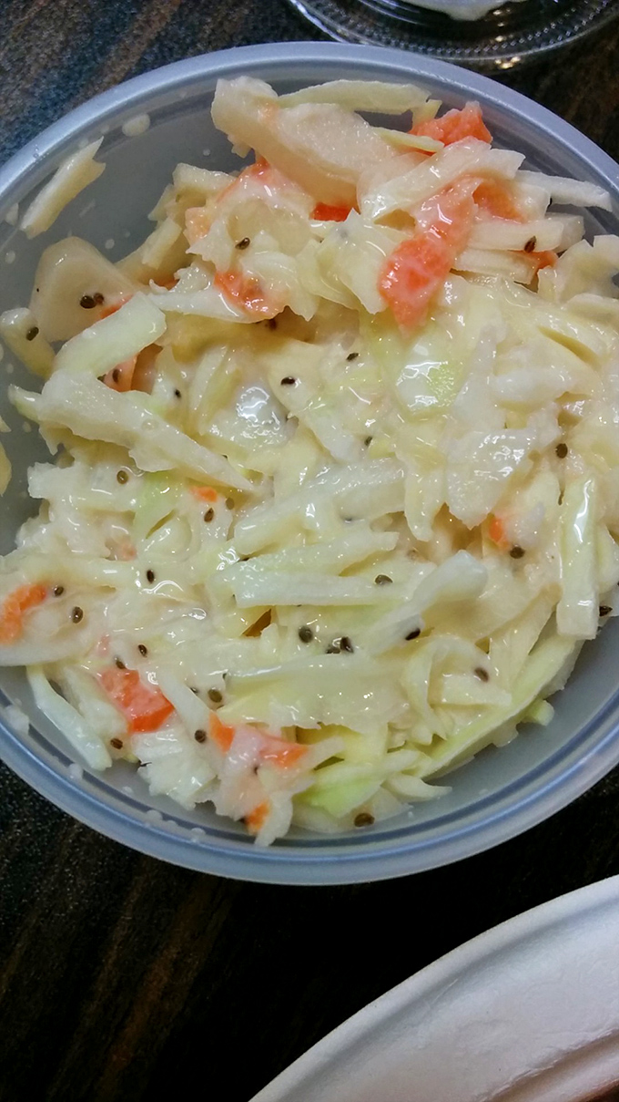 Crisp, vinegar-forward coleslaw provides the perfect acidic counterpoint to rich fried foods &ndash; a refreshing palate cleanser between bites of fish.