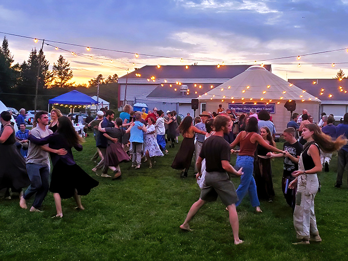 Under string lights and starry skies, community connections form through the timeless joy of dance.