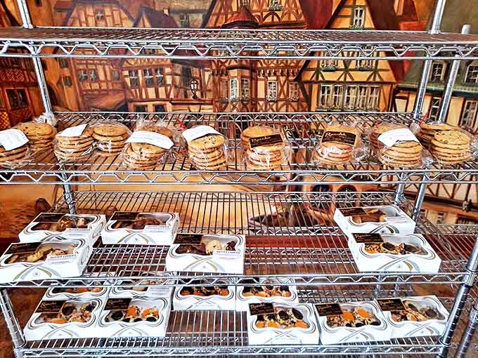 Cookies lined up with military precision, awaiting orders to deploy directly to your mouth. Resistance is futile.