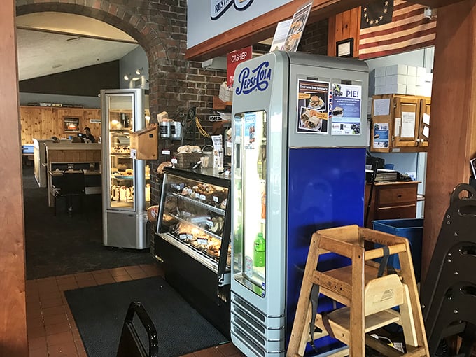 The bakery case at Governor's: where dessert dreams come true and willpower goes to die a happy, sugar-coated death.