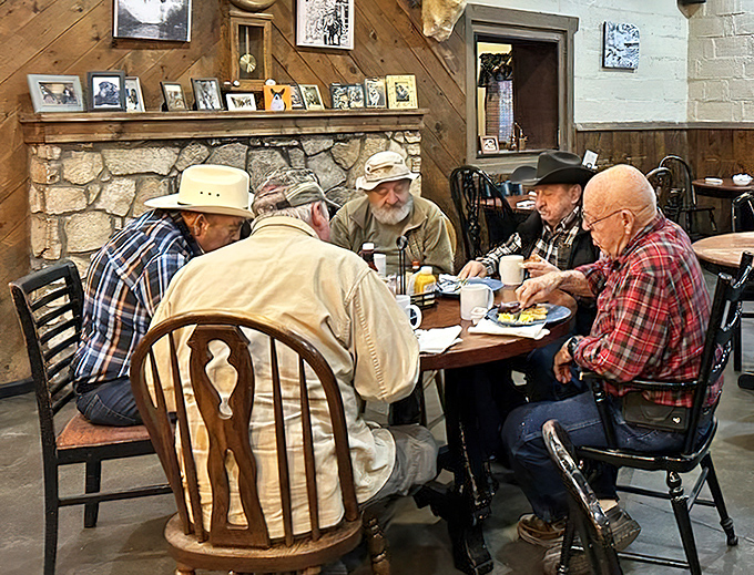 The regulars' table, where local stories are exchanged over coffee and pie &ndash; Arizona history served daily.