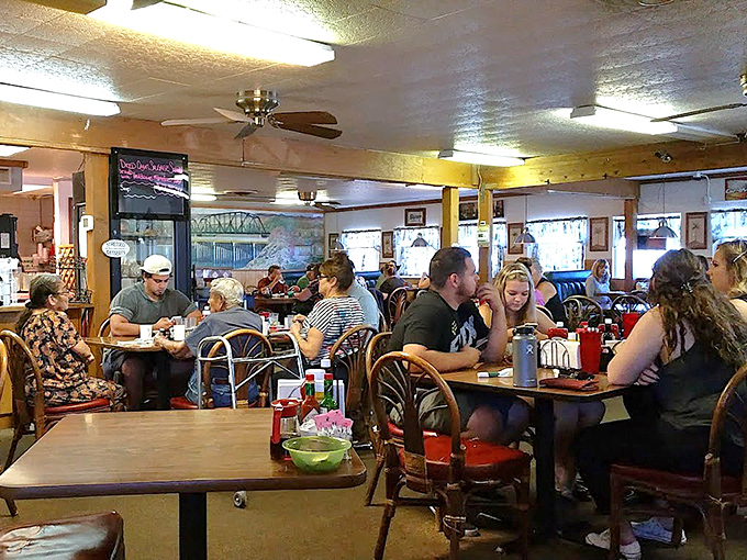 The morning symphony of clinking forks and conversation creates the soundtrack to Parker's favorite breakfast spot.