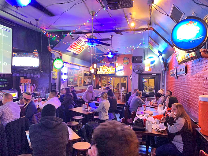 Diners: Where strangers become friends and friends become family under the warm glow of string lights.