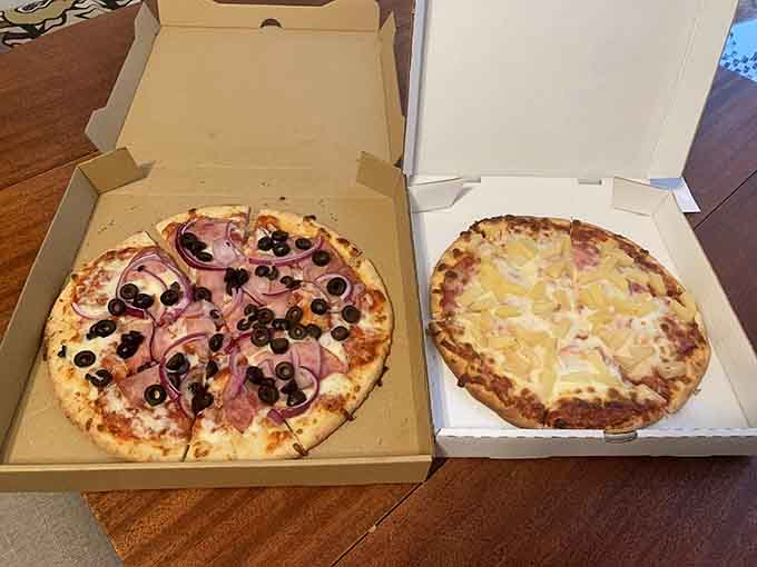 Ham and pineapple pizza for those who enjoy living dangerously and deliciously, controversy be damned.