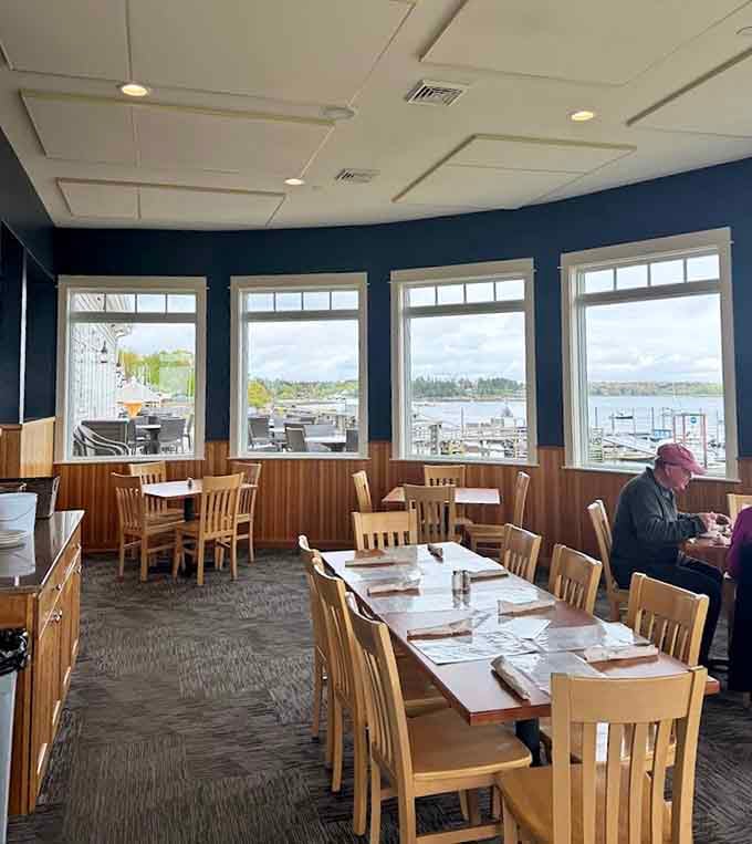 More windows, more water views, more reasons to linger over your meal while the world floats by outside.