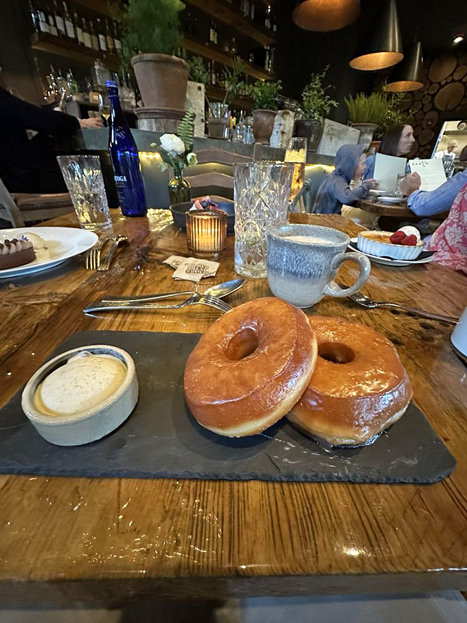 These aren't your average cop's donuts. Golden, pillowy rings of joy, served with a side of pure indulgence. Homer Simpson would approve!