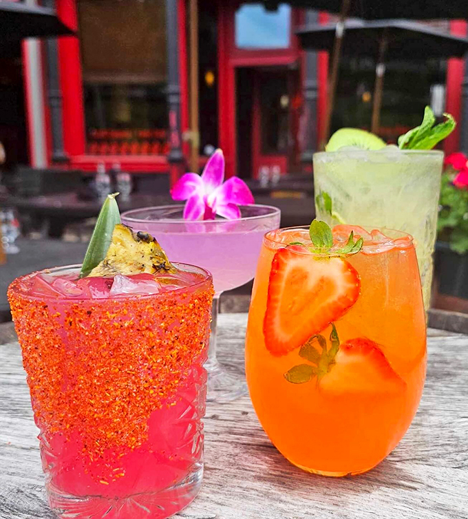 These cocktails aren't just drinks, they're liquid art with a side of tropical vacation vibes.