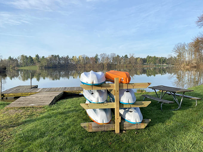 Summer days call for kayak adventures on glass-like waters – no experience necessary, just a willingness to paddle and smile.