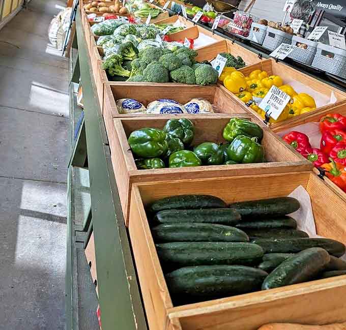 Vegetables standing at attention like they're auditioning for a still-life painting – the kind that makes you actually want to eat your greens.