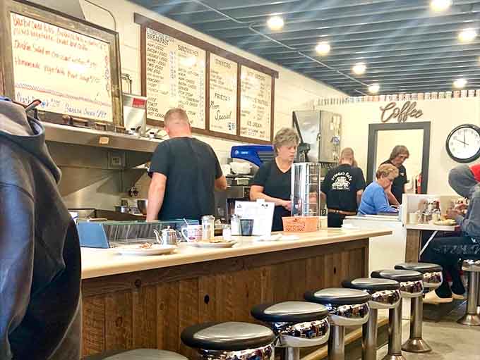 Behind every great diner is a staff that moves like a well-oiled machine, turning out plate after plate of comfort food perfection.