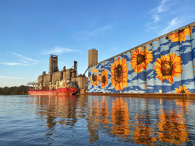 The Maumee River doubles the visual impact on calm days, creating mirror images that make you see double in the best way.