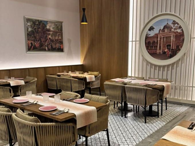 Dining Area: Elegant post-treatment refueling station where you can eat Mediterranean delights while still wrapped in terry cloth luxury.