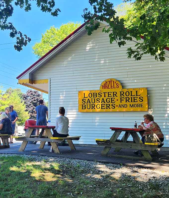 The crowd speaks volumes about a restaurant's quality, and Hazel's draws everyone from locals to tourists seeking authentic Maine seafood.