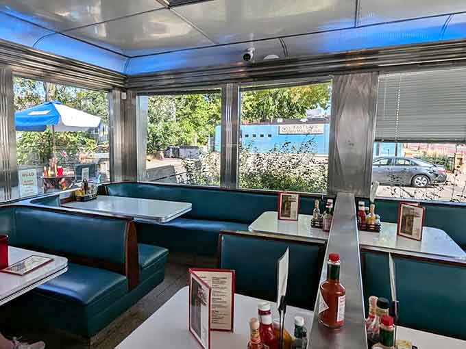 Booth seating that invites you to settle in, order another coffee, and forget you have anywhere else to be.