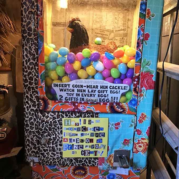 This retro vending machine stands ready to dispense nostalgia along with prizes, representing an era when a quarter bought genuine excitement and anticipation.