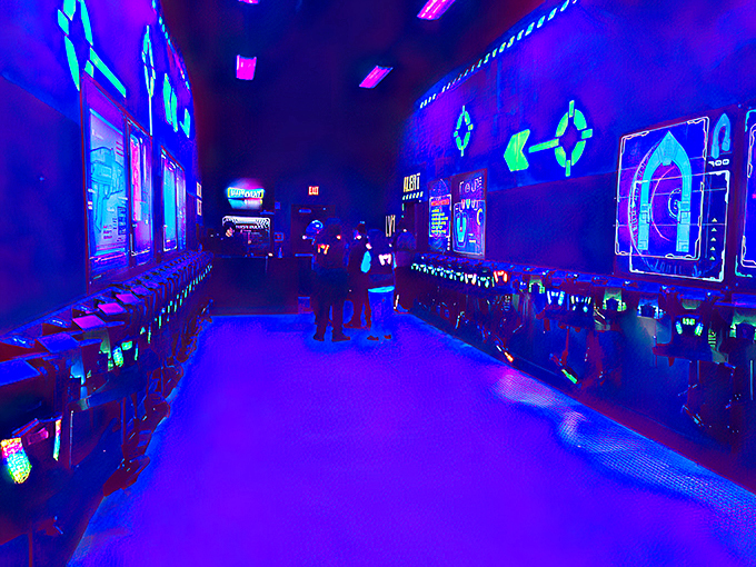 Welcome to the Matrix! This neon-lit battleground is where friendships are tested and laser-dodging skills are honed to perfection.