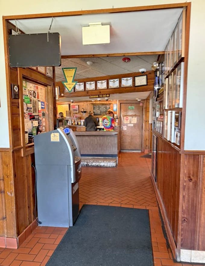 Even the takeout area shows attention to detail, ensuring your burger journey continues perfectly at home or office.