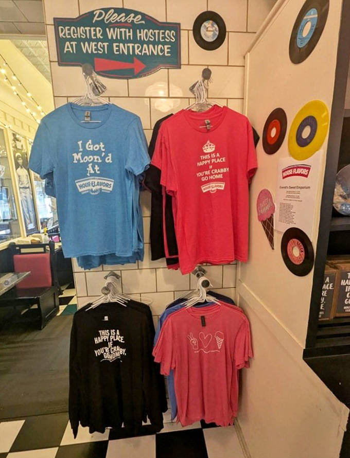 Wear your ice cream allegiance proudly with merch that perfectly captures the sweet, slightly sassy spirit of this beloved establishment.