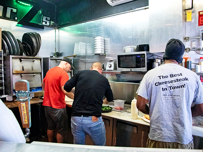 Where the magic happens &ndash; skilled hands transform simple ingredients into extraordinary meals with practiced precision and genuine care.