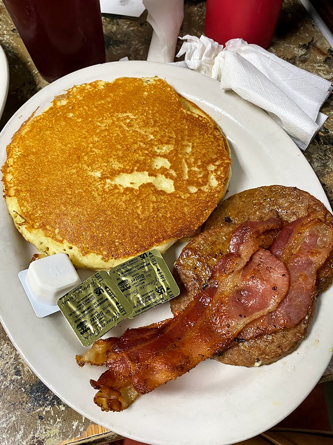 Fluffy clouds of breakfast joy. These pancakes are so good, you might want to build a shrine to the griddle.