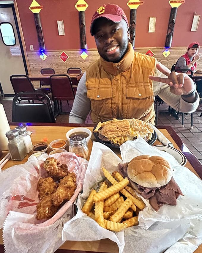 Happy diners enjoying generous portions in a space that feels like your favorite neighborhood hangout spot.