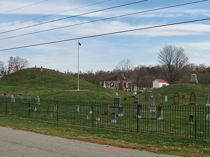 Ancient mounds rise from the earth, silent reminders that humans have found this landscape appealing for countless generations.