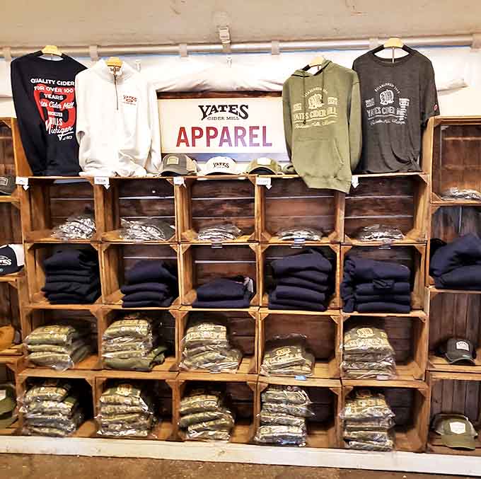 Gift Shop: Branded apparel and gifts let visitors take home a piece of Yates tradition, though nothing captures the experience quite like the taste memories.
