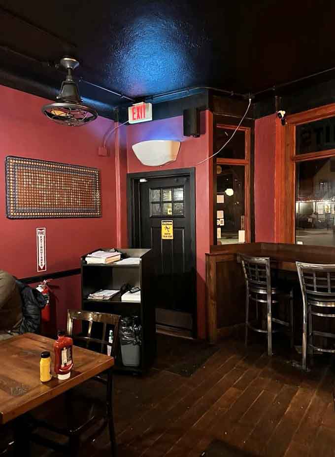 The exit sends you off from a neighborhood spot where good food and friendly service create memorable dining experiences.