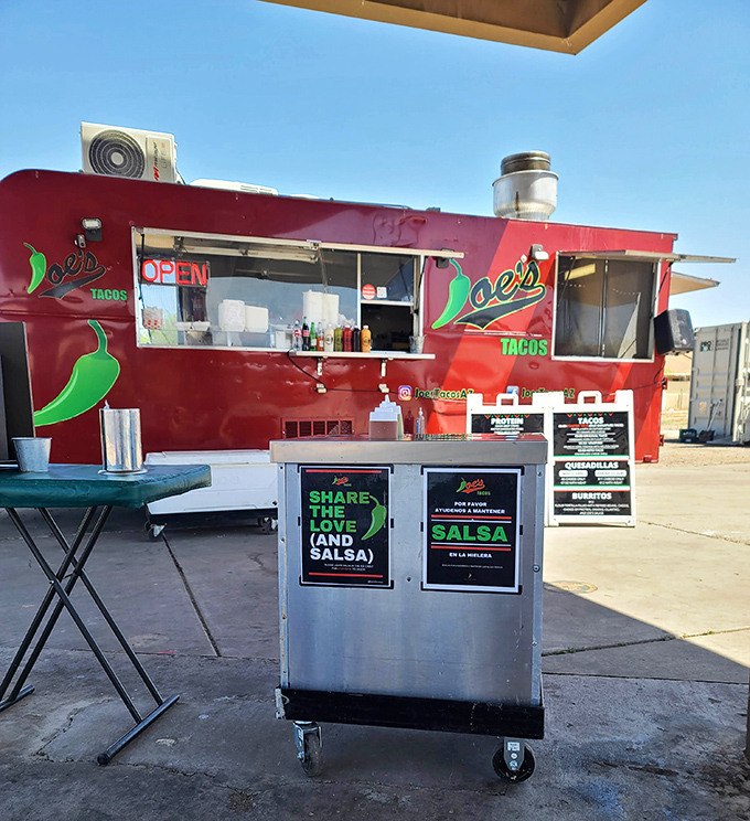 This isn't just a service counter, it's the gateway between ordinary life and taco paradise, where dreams come wrapped in tortillas.