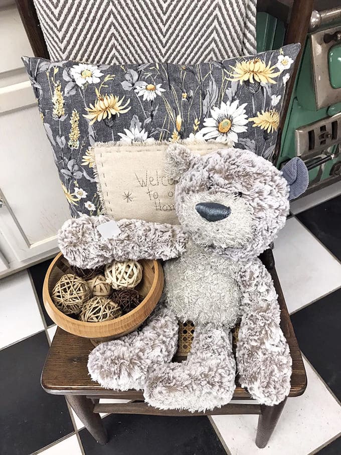 This fuzzy friend has been waiting patiently for someone to take him home and create new memories to add to his collection.
