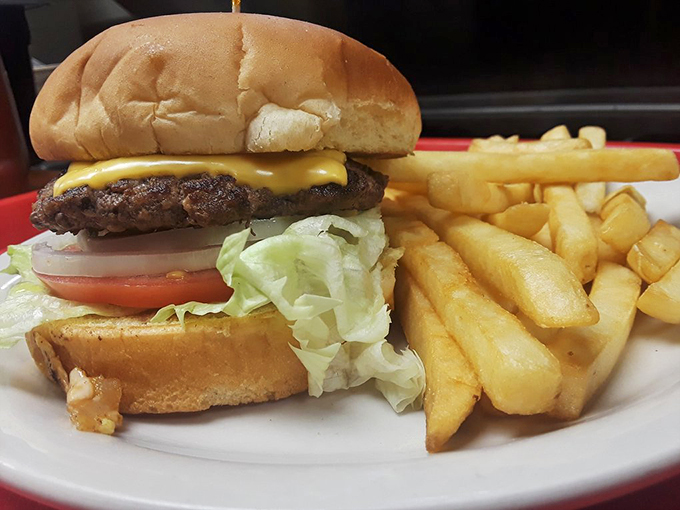 Meet the Classics' Cheeseburger Deluxe: where simplicity meets perfection. It's not just a meal, it's a delicious slice of Americana