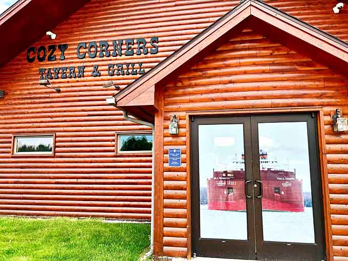 The entrance promises exactly what's inside: honest food, warm hospitality, and views that make you forget whatever stress you brought along.