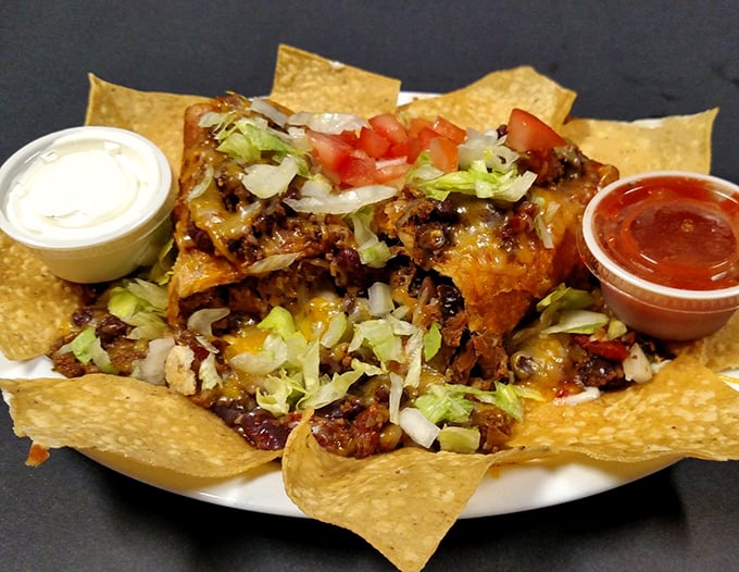 Dive in fork-first! This wet burrito is swimming in flavor, no lifeguard on duty.