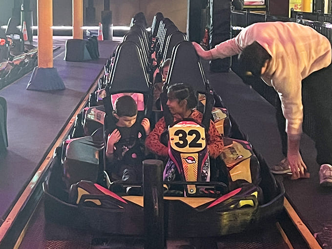 Young racers experience the thrill of the track, where every turn builds confidence and every straightaway tests courage.