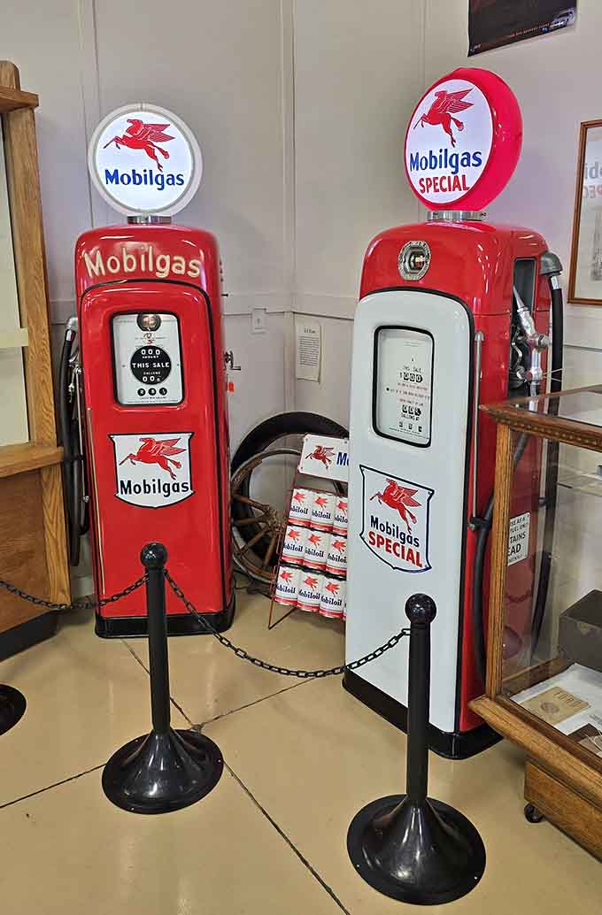 These vintage Mobilgas pumps are so perfectly retro they make you nostalgic for an era you probably never experienced.