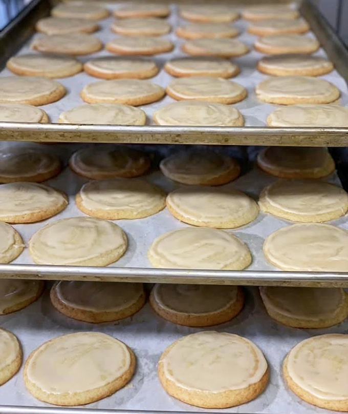 Fresh from the oven, these cookies are begging to be dunked in a tall glass of milk.