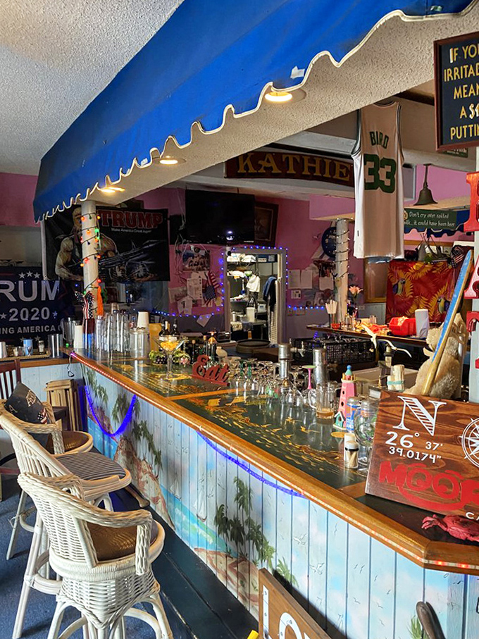 The bar area &ndash; where stories flow as freely as the drinks, and everyone's a regular, even on their first visit.