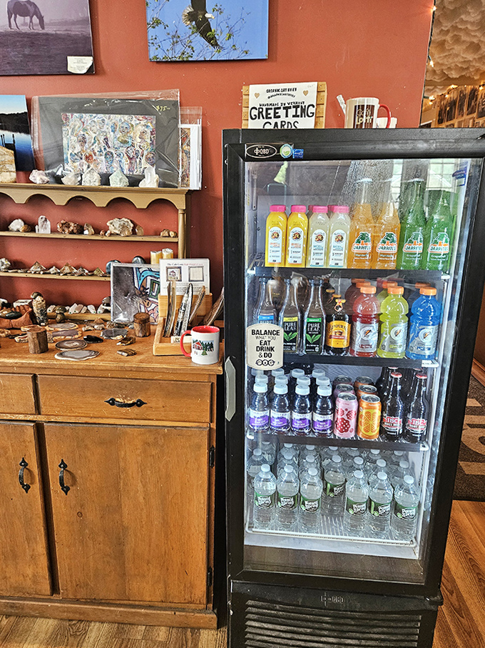 The beverage cooler offers local refreshments alongside a collection of Vermont-made treasures &ndash; because hydration should never be boring.