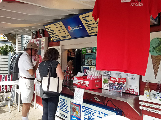 The ordering window &ndash; that magical moment when you're finally next in line at Red's Eats.