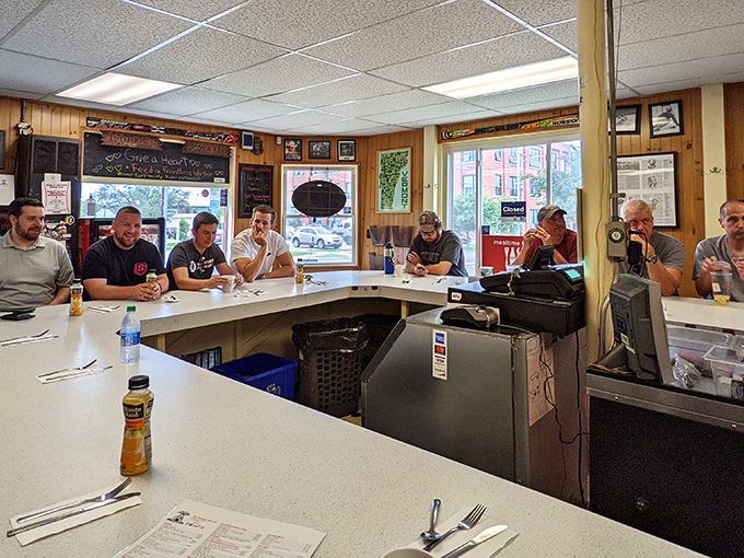 The counter at Handy's isn't just seating &ndash; it's Burlington's most democratic social club where everyone belongs.