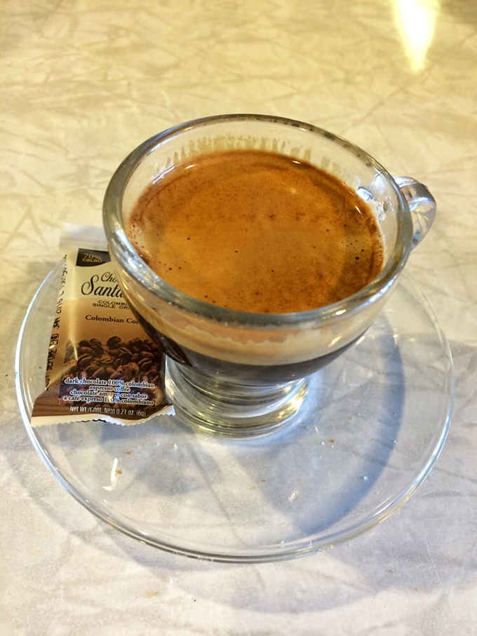 Espresso perfection &ndash; a velvety shot with caramel-colored crema, ready to transform your morning one sip at a time.