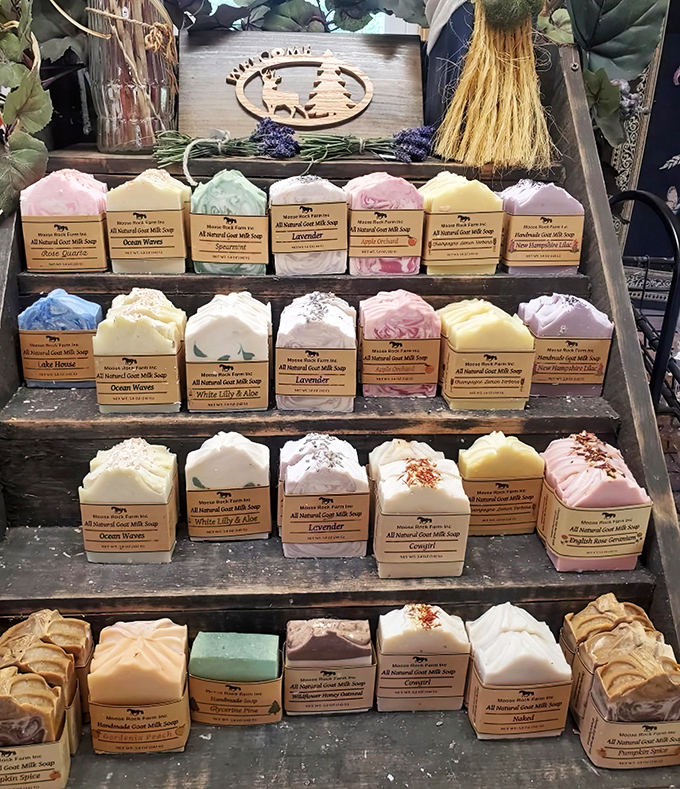 Soap that's too pretty to use! These handcrafted bars transform mundane handwashing into a spa-like experience that smells like Maine meadows.