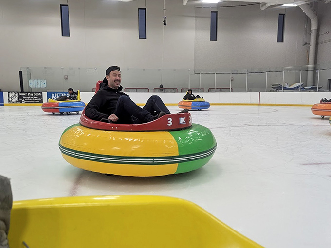 Joy in motion! This colorful chariot delivers all the thrills of ice without requiring a single skating lesson.