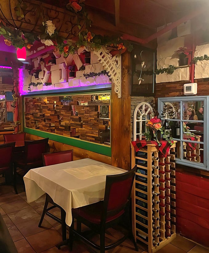 Every corner reveals another charming detail &ndash; from lattice accents to colorful lighting that creates an atmosphere of casual elegance.