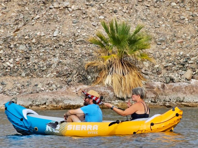 Kayaking offers the perfect pace to explore Cattail Cove's shoreline &ndash; slow enough to spot fish below and fast enough to create your own breeze.
