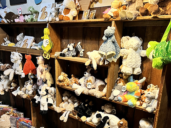 The gift shop's stuffed animal collection &ndash; because what's a country breakfast without the chance to bring home a cuddly souvenir?