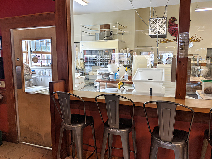 A peek into the bakery's inner sanctum, where the magic happens one artisanal loaf at a time.