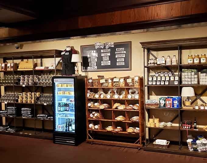 Take home a piece of the magic with Schuler's own products lining these shelves.