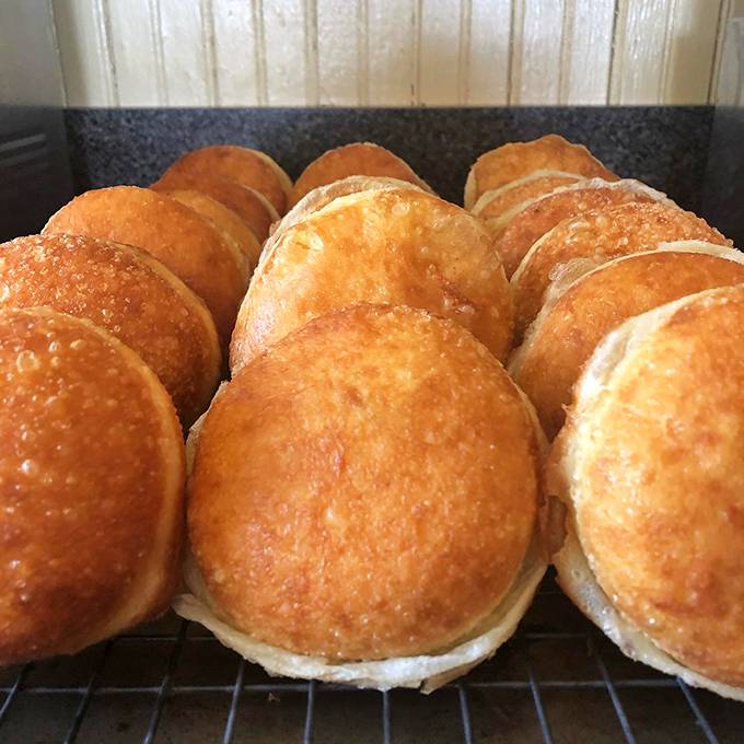 Golden-brown perfection: these round delights promise a crispy exterior giving way to a soft center &ndash; the textural contrast that dreams are made of.